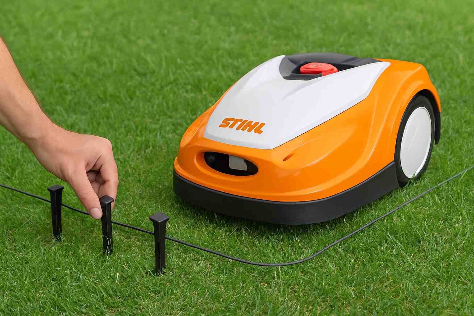 Piquets de robot tondeuse : pourquoi et comment les poser